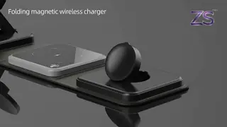 wireless 3 in 1 foldable magnetic charger stand 15w fast quick charging 20w output power