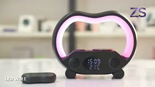 rgb led speaker sound box mini wireless subwoofer portable bluetooth outdoor double bass bt 5.3