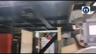 high speed continuous corrugated cardboard printing machine plc control